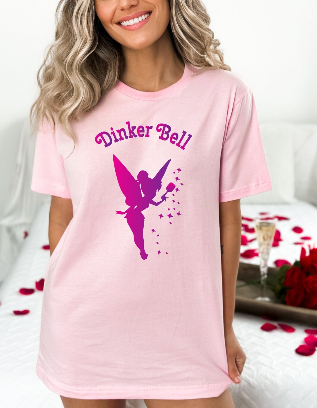 Dinker Bell Super Cute Unisex Premium Pickleball T-shirt Women Tee Top ...