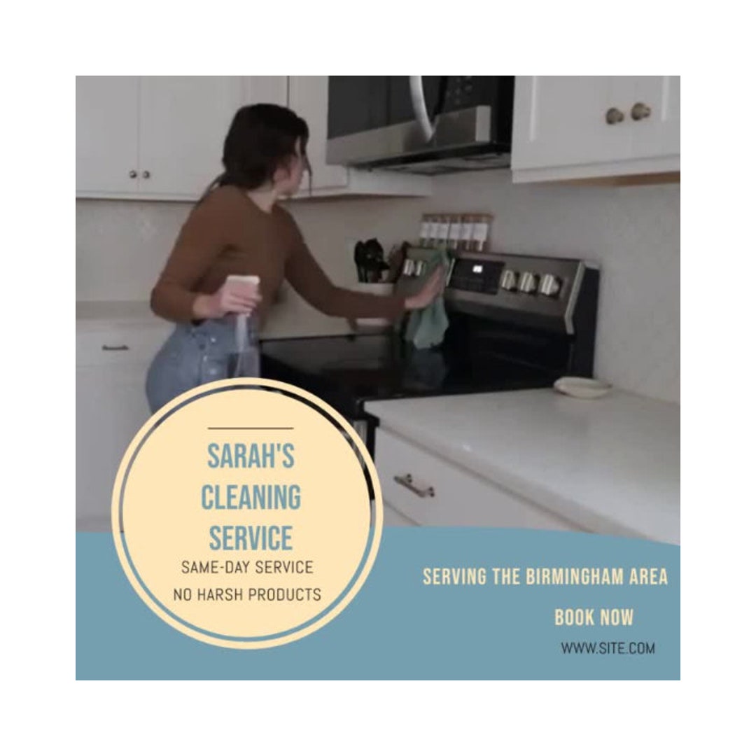 Z-video Animation, Digital Flyer, Cleaning Ad, Advertising Flyer - Etsy