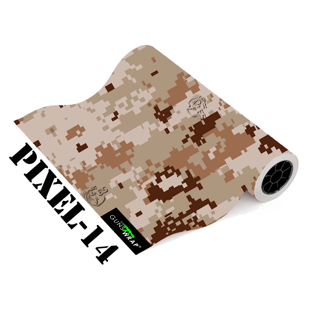 Premium Vinyl Camo Wrap Roll Sheet 3M Matt Adhesive 7,8x39in PIXEL-14 ...