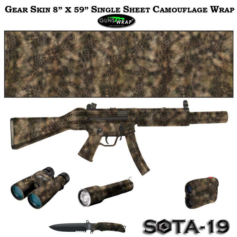 Camo Wrap Roll Premium Vinyl Sheet 3M Matt Adhesive 7,8x39in SOTA-19 - Etsy