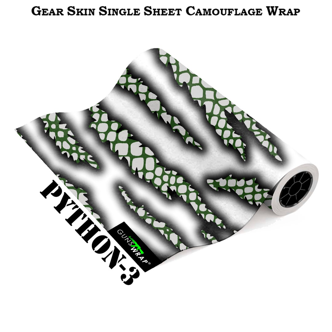 Camo Wrap Roll Premium Vinyl Sheet 3M Matt Adhesive 7,8x39in PYTHON-1 ...