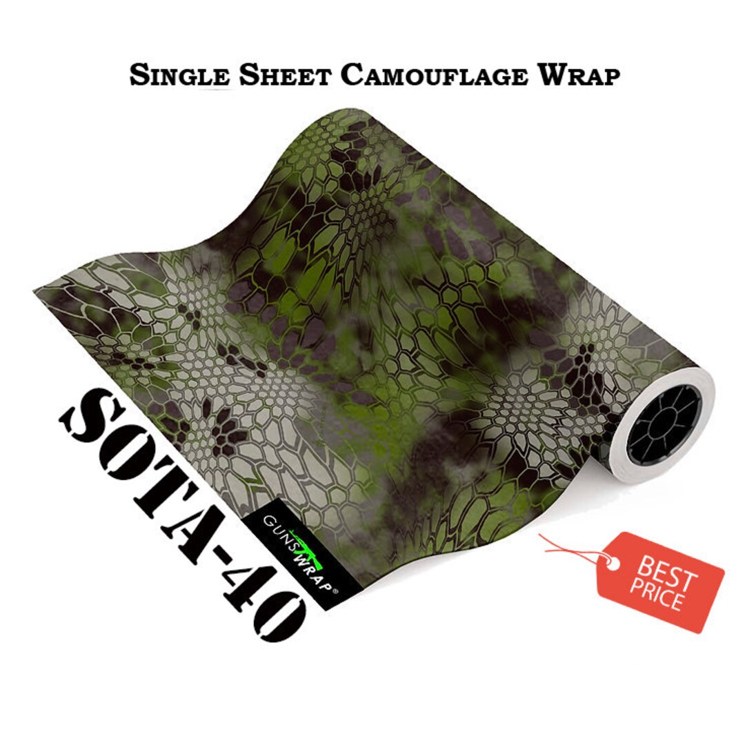 Camouflage Vinyl Camo Wrap Skin Roll Sheet 3M Premium Matt Adhesive 7 ...