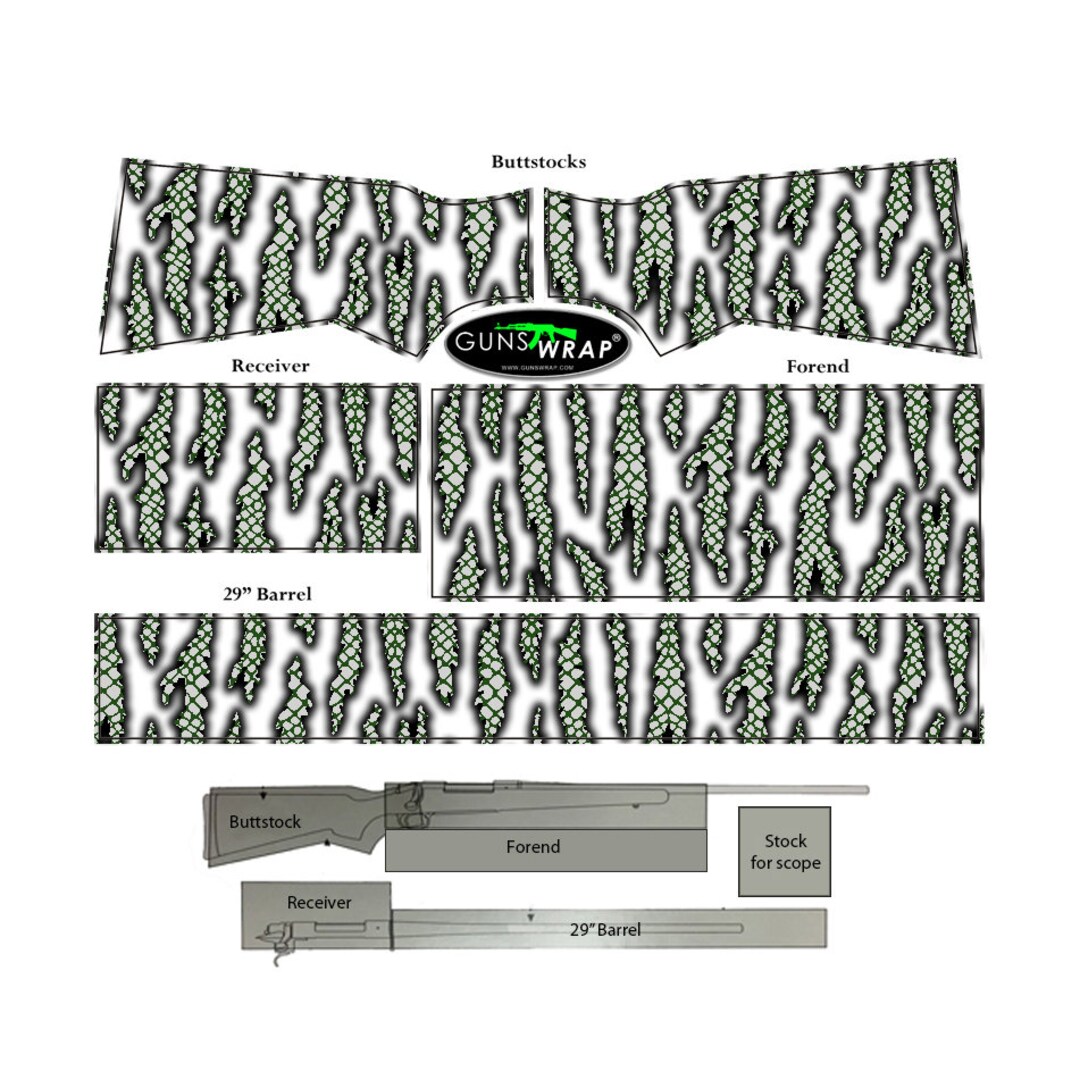 Camo Set Wrap Skins Premium Vinyl Sheet 3M Matt Adhesive Pre-cut PYTHON ...