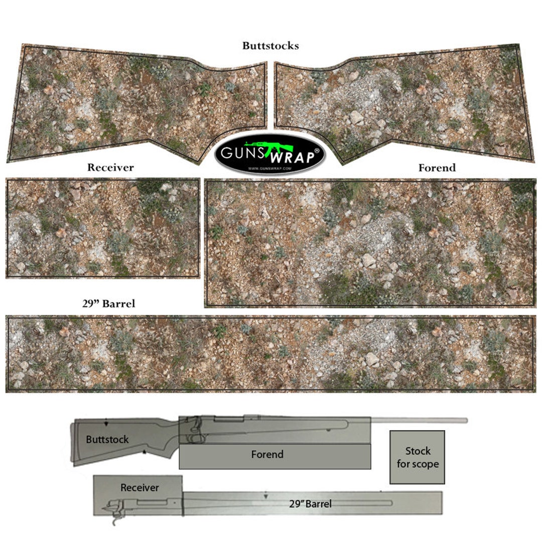 Camo Set Premium Vinyl Wrap Skins Sheet 3M Matt Adhesive Pre-cut KAMNI ...
