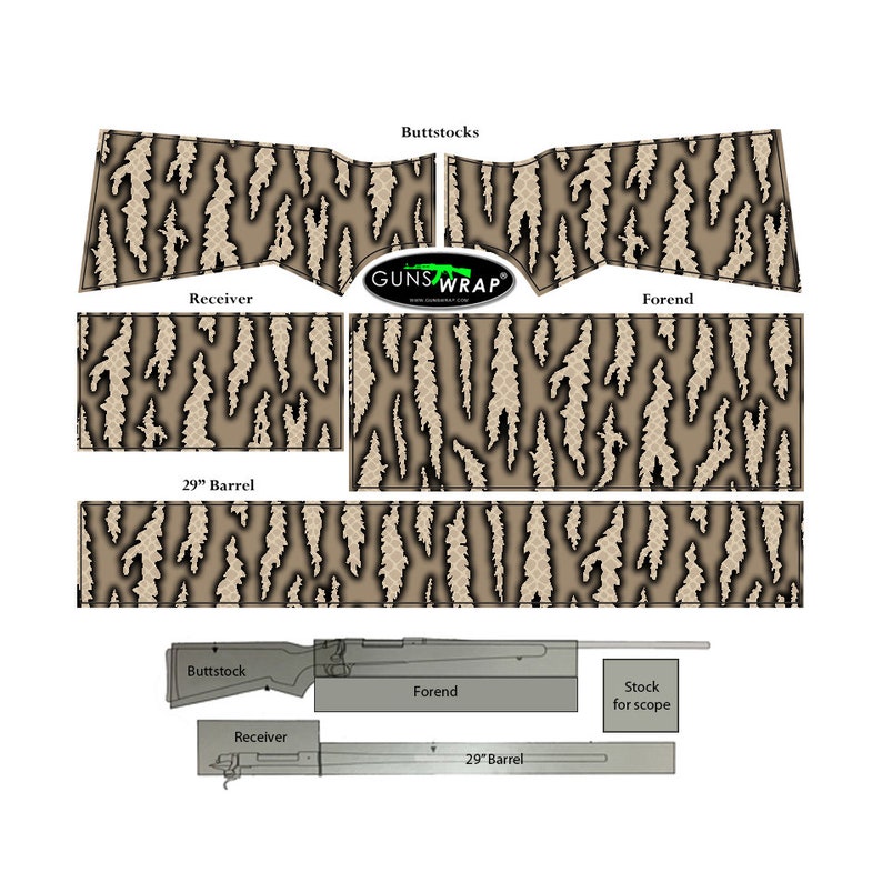 Camo Set Wrap Skins Premium Vinyl Sheet 3M Matt Adhesive Pre-cut PYTHON ...