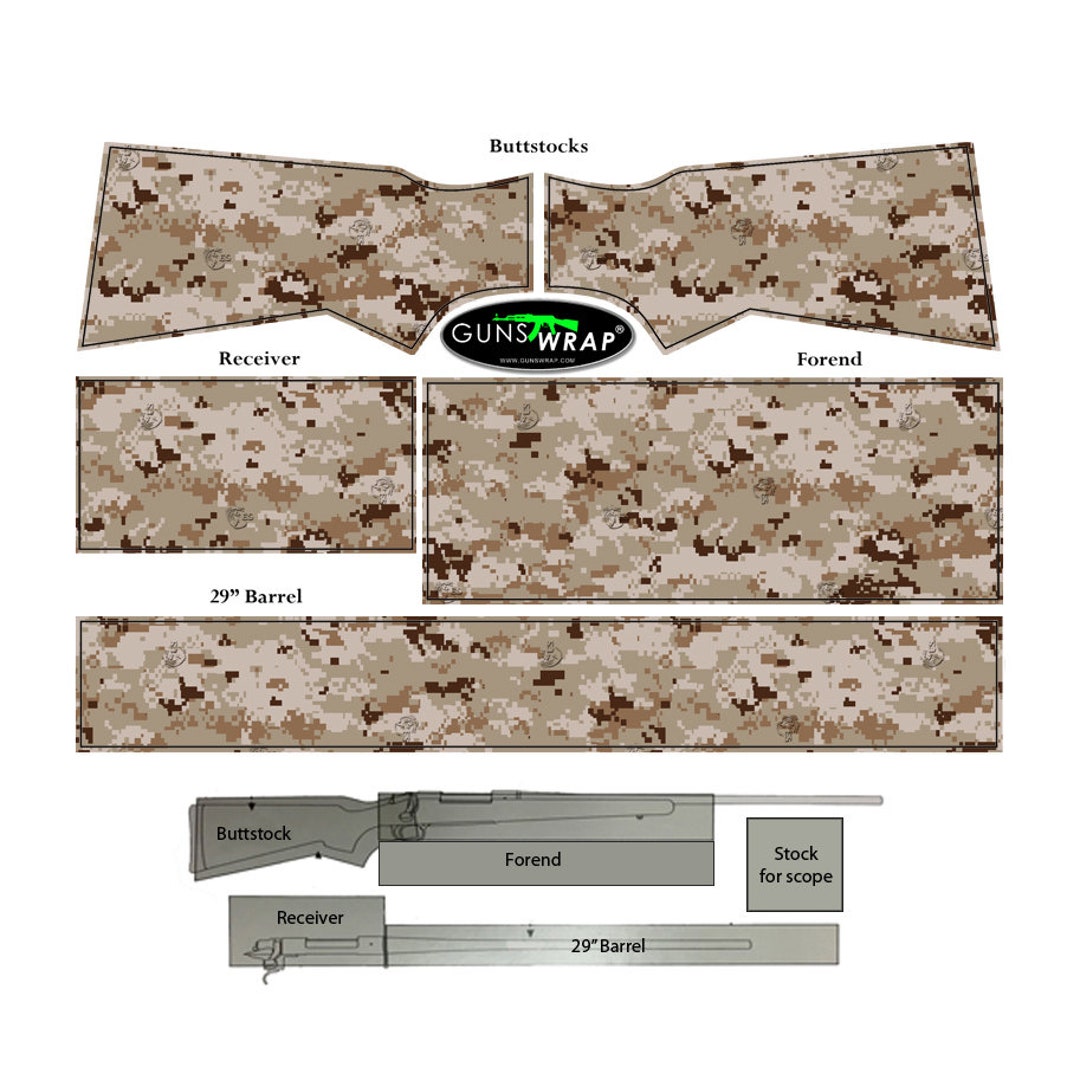 Camo Set Wrap Skins Premium Vinyl Sheet 3M Matt Adhesive - Etsy