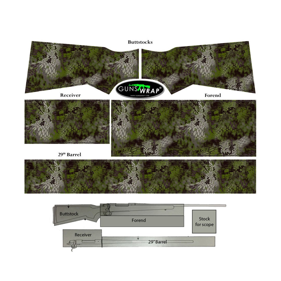 Camouflage Set Sheet 3M Premium Vinyl Camo Wrap Skin Matt Adhesive Pre ...