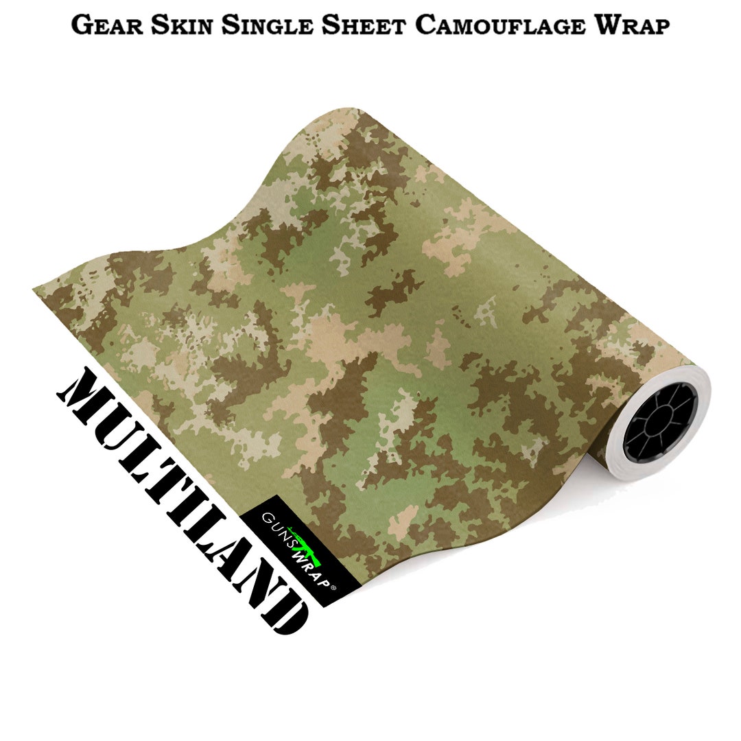 Camo Wrap Roll Premium Vinyl Sheet 3M Matt Adhesive 7,8x39in MULTILAND ...