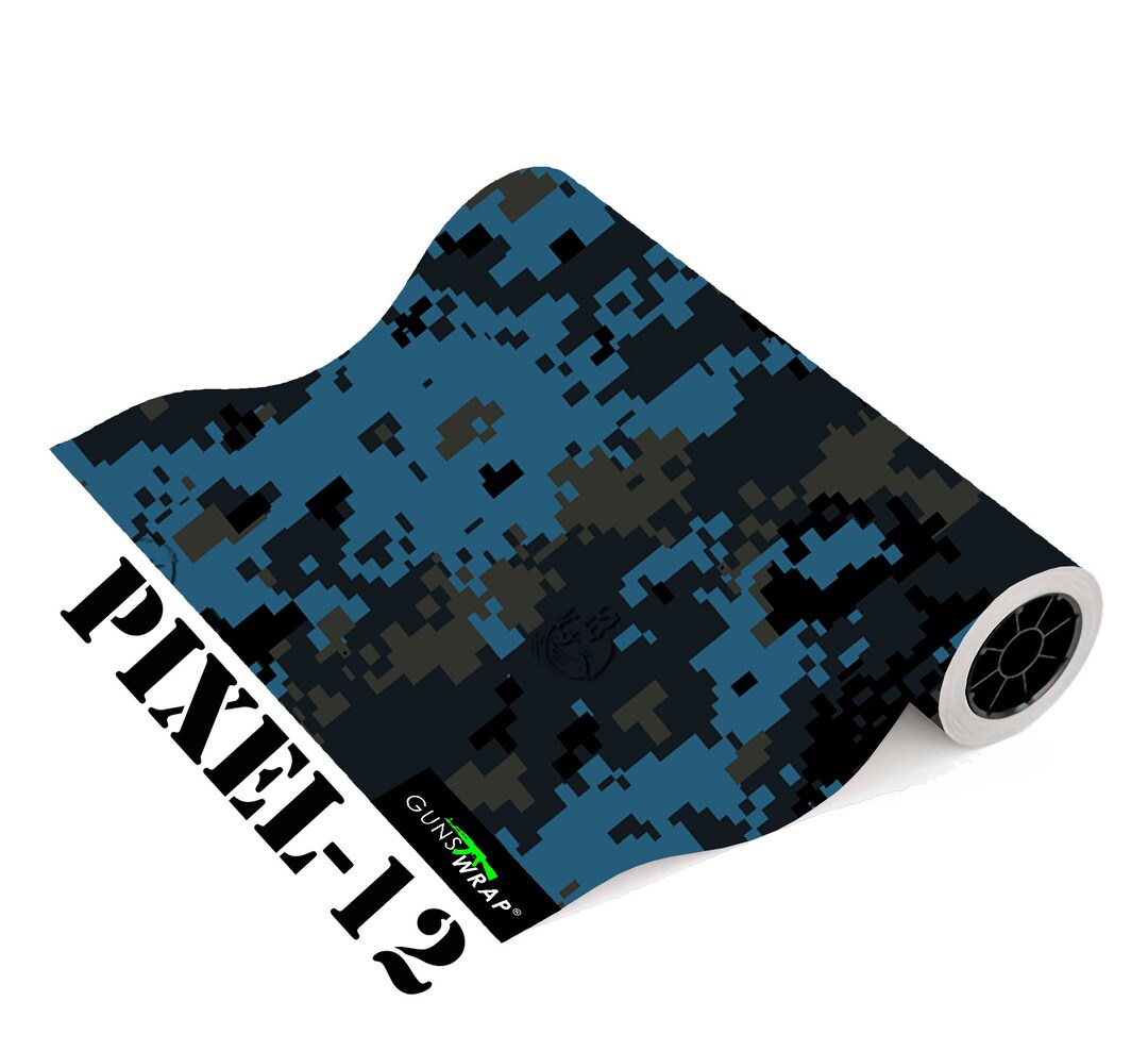 Premium Vinyl Camo Wrap Roll Sheet 3M Matt Adhesive 7,8x39in PIXEL-12 ...