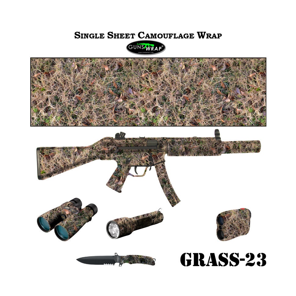 Premium Vinyl Camo Wrap Roll Sheet 3M Matt Adhesive 7,8x39in GRASS-23 ...