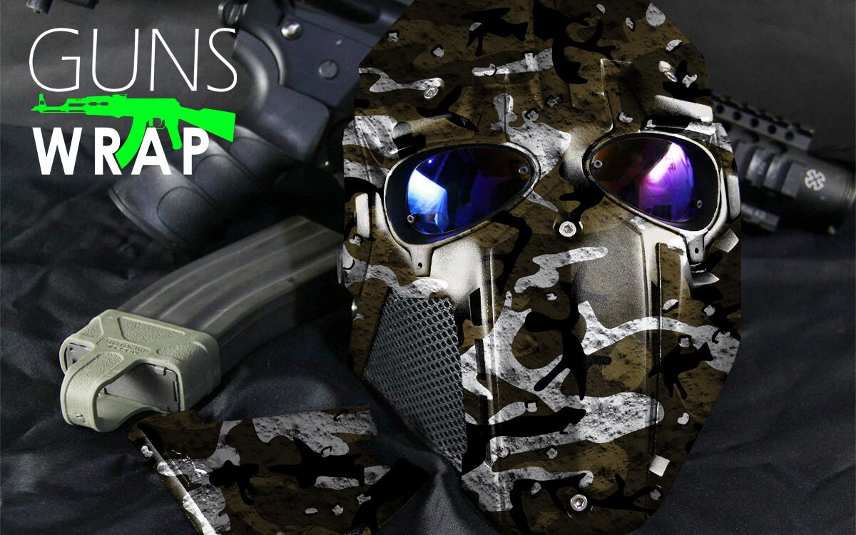 Camo Wrap Roll Premium Vinyl Sheet 3M Matt Adhesive 7,8x39in COMBAT-6 ...