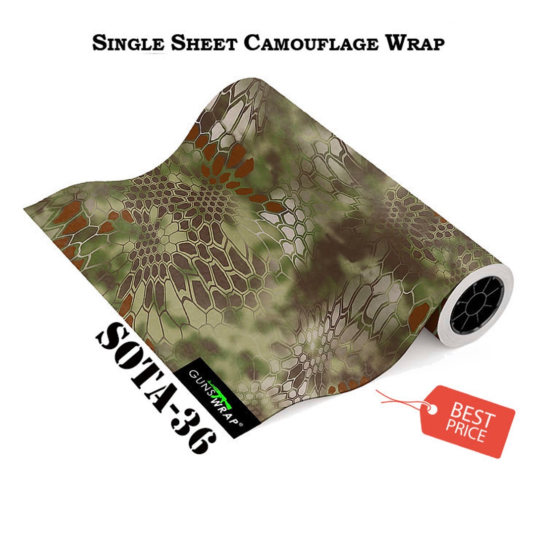 Camouflage Wrap Camo Skin Roll Sheet 3M Premium Vinyl Matt Adhesive 7 ...