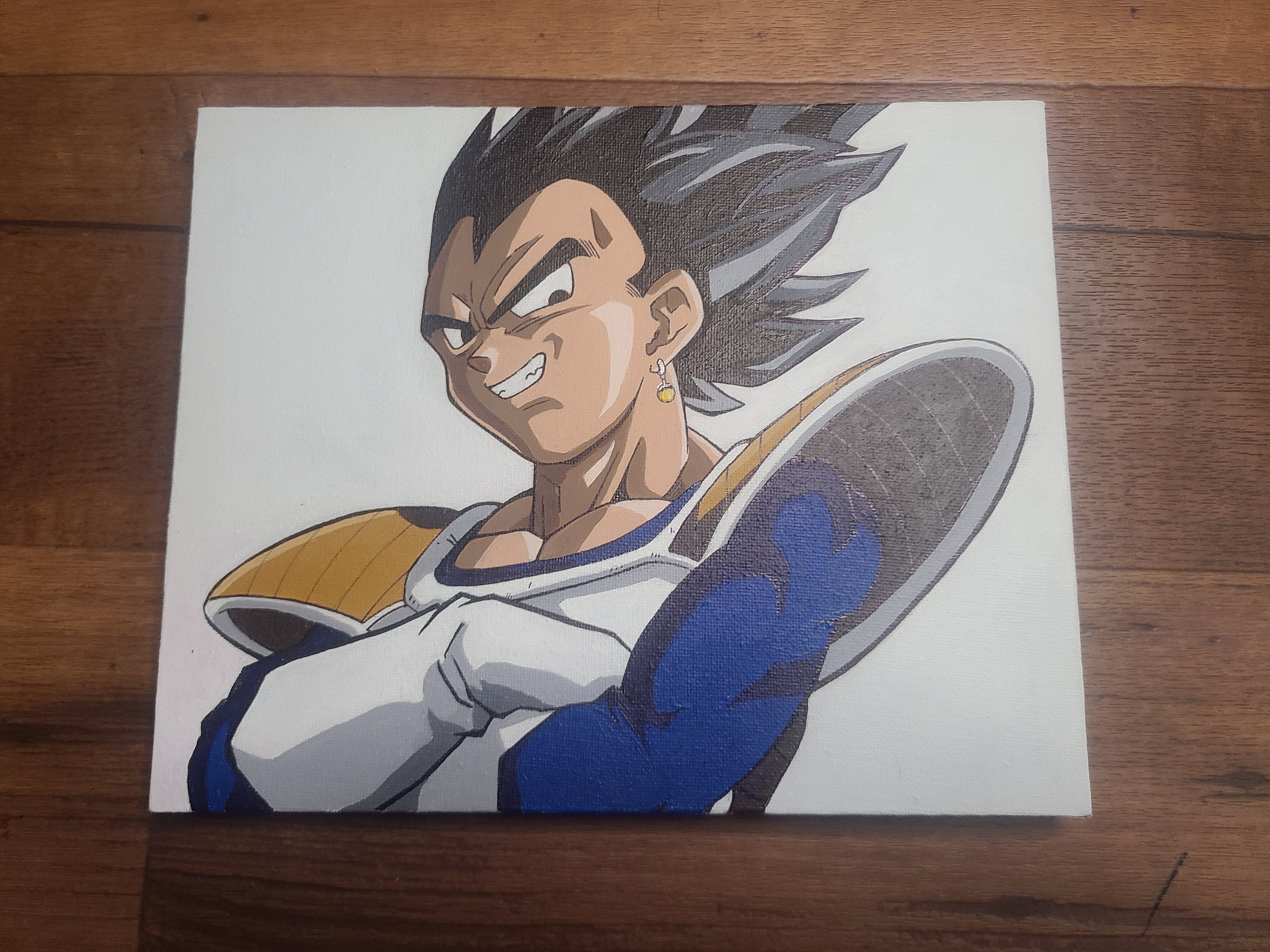 Hand Painted Vegeta Dragon Ball Z - Etsy