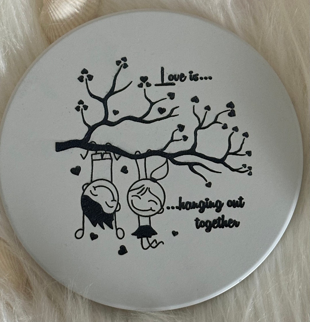 Love is Custom Set of 4 Coaster,personalized Valentines Coaster ...