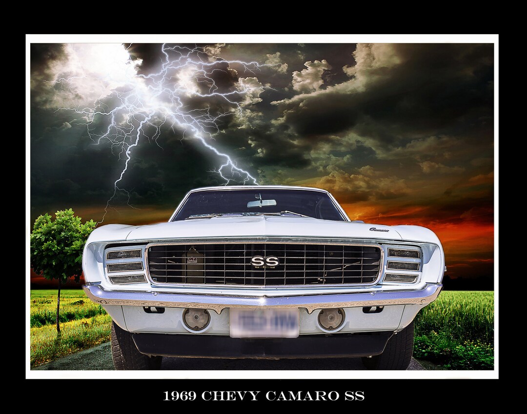 1969 Chevy Camaro SS Classic Car Print - Etsy