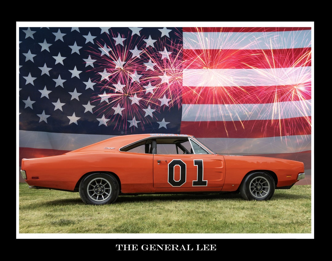 The General Lee Classic Car Print - Etsy