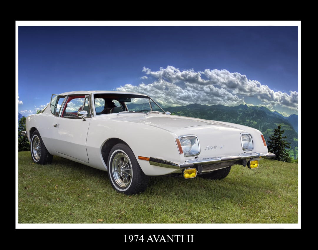 1974 Avanti II Classic Car Print - Etsy