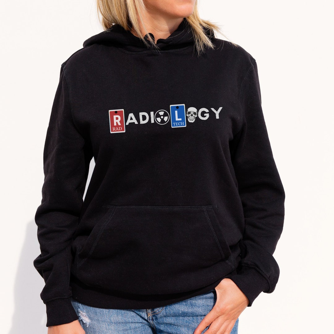 Radiology Dept Marker Pullover Hoodie XRAY R/L Markers Skull Gift for ...