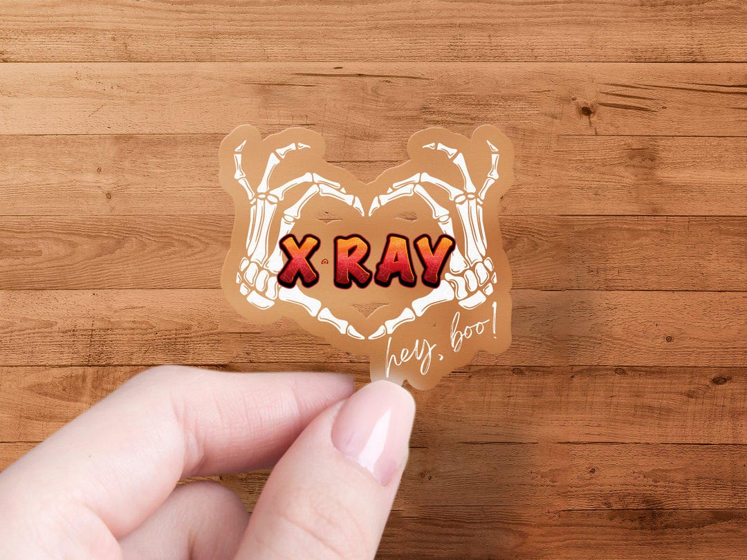 Halloween X-ray Imaging, Medical Tech Sticker | Spooky Imaging ...