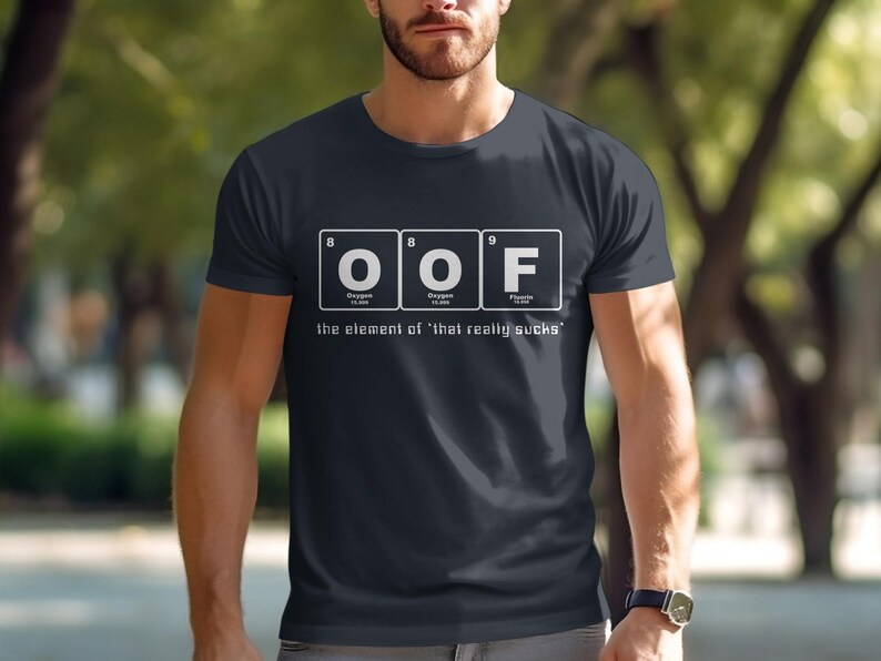 Uff: Funny Science T-shirt Periodic Table element of That Really Sucks ...