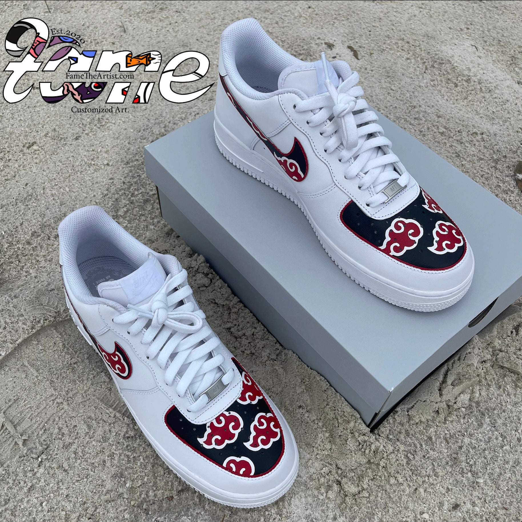 Custom Akatsuki Clouds Air Force One - Etsy