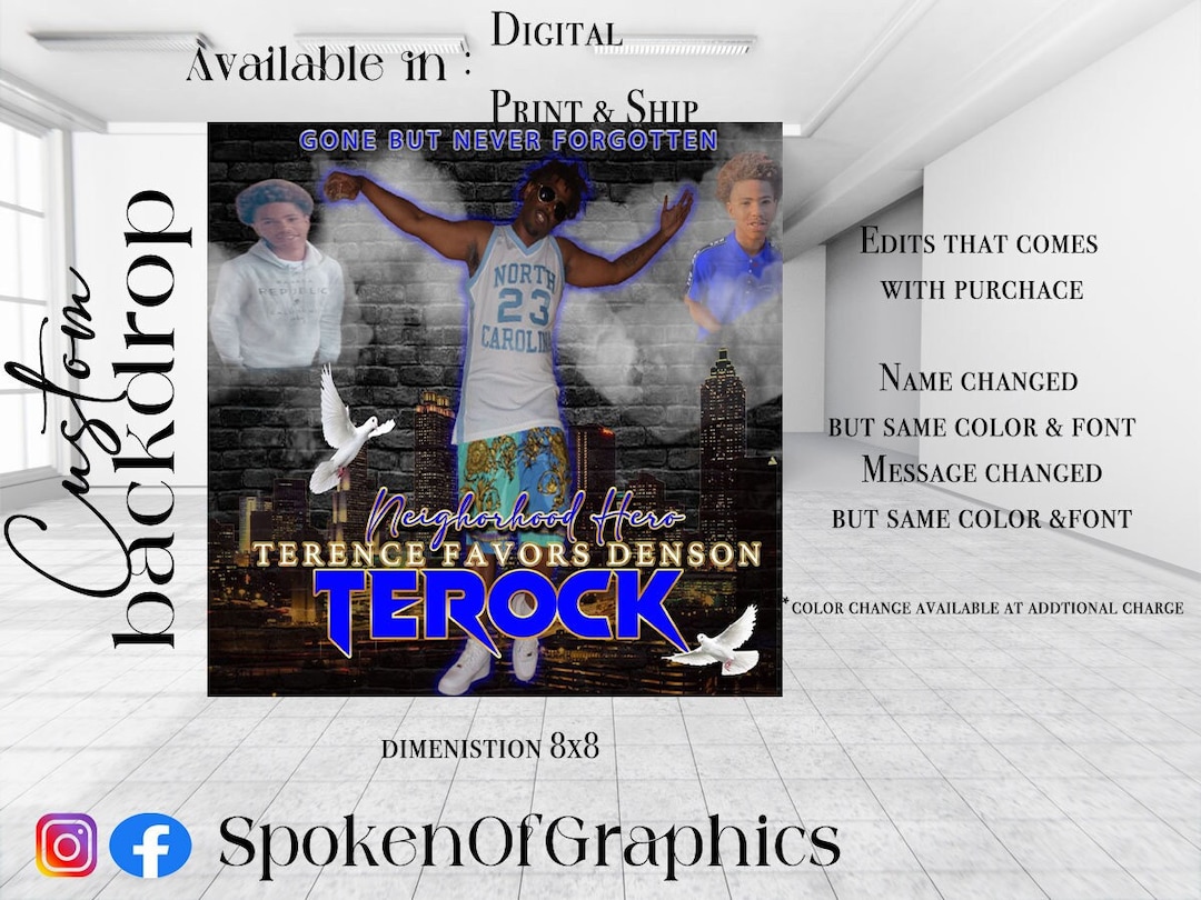 Repass Backdrop, Memorial Backdrop, Funeral Banner Background, Memorial ...