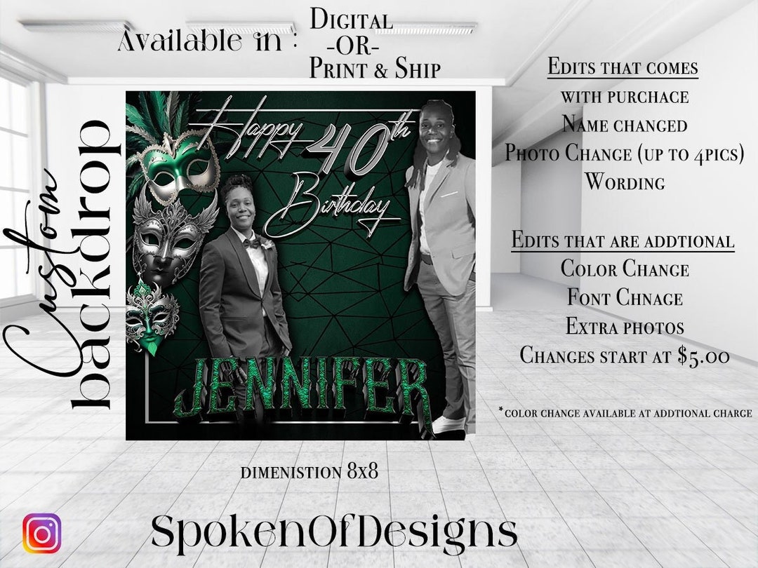 Masquerade Backdrop, Mask Backdrop, Retro Backdrop, Disco Backdrop ...