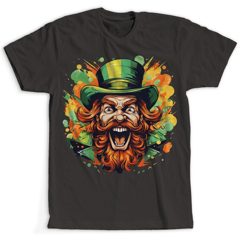St. Patrick's Day Leprechaun T-shirt Design Digital Downloads, Cool ...
