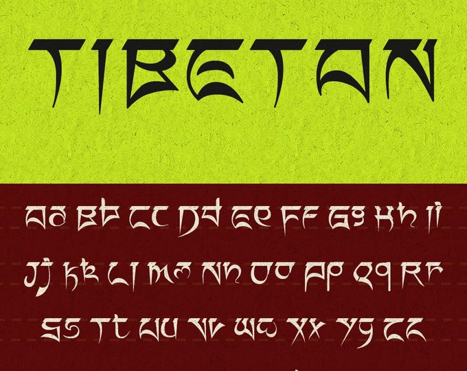 Penguin Tibetan Font - Etsy
