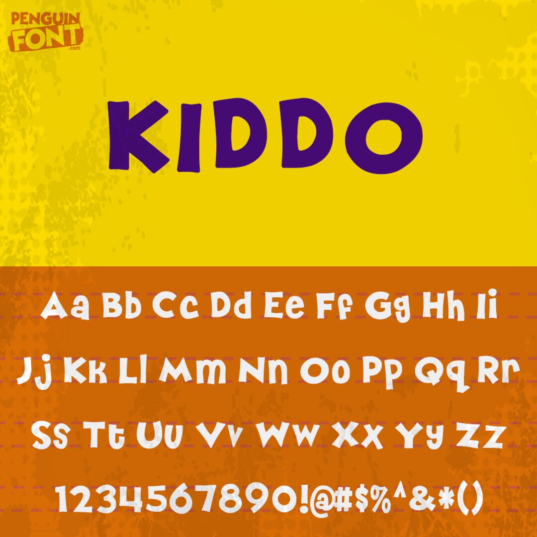 Penguin Kiddo Font - Etsy
