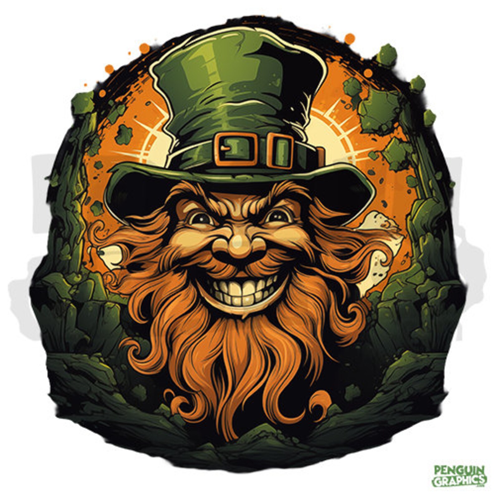 St. Patrick's Day Leprechaun T-shirt Design Digital Downloads, Cool ...