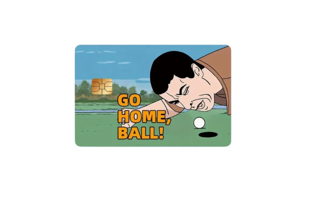 Happy Gilmore Card Skin Sticker | Go Home, Ball | Adam Sandler ...
