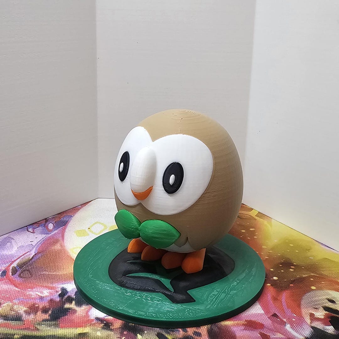 3D Printed Rowlet - Etsy