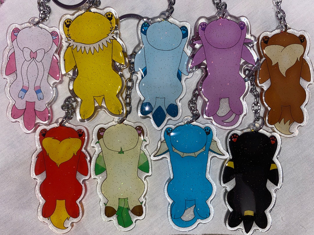 Eeveelution Double Sided Epoxy Keychains - Etsy