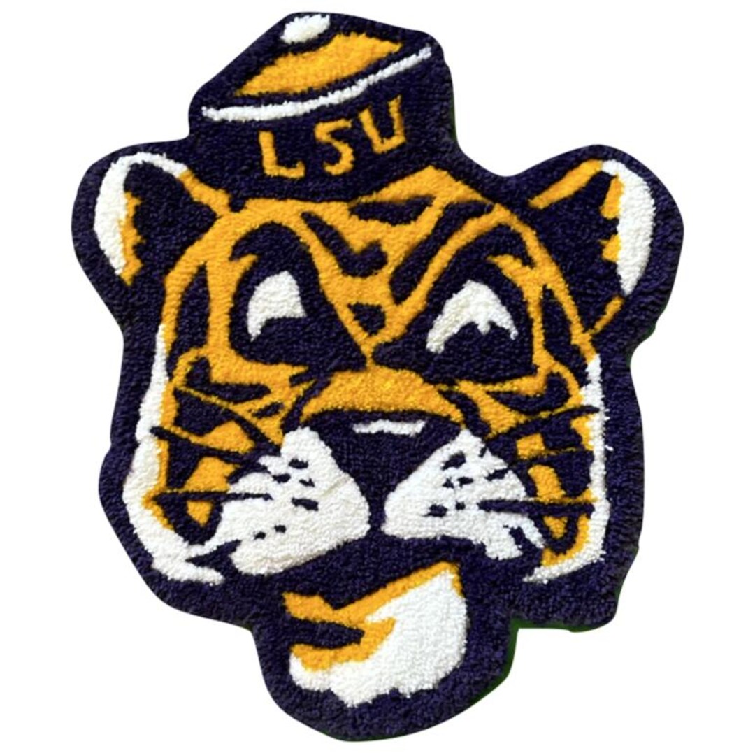Hand Tufted Rug LSU Tigers - Etsy