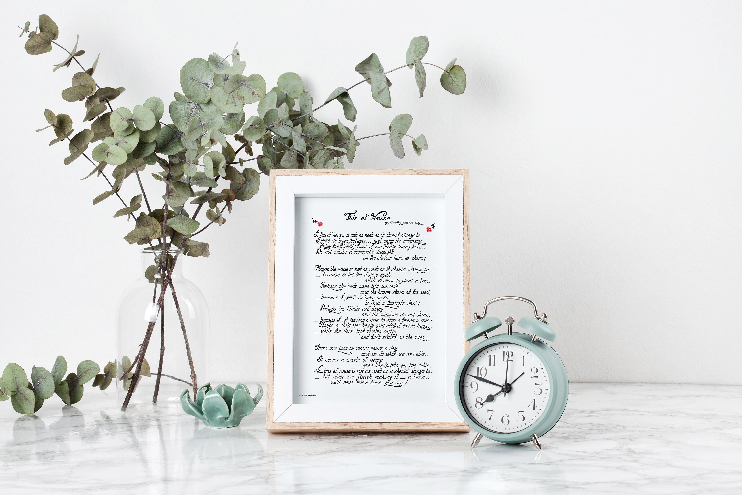 Printable This Ol House Poem, Gift, Home, House is Not as Neat, Clutter ...