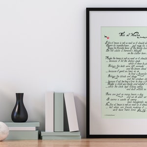 Printable This Ol House Poem, Gift, Home, House is Not as Neat, Clutter ...