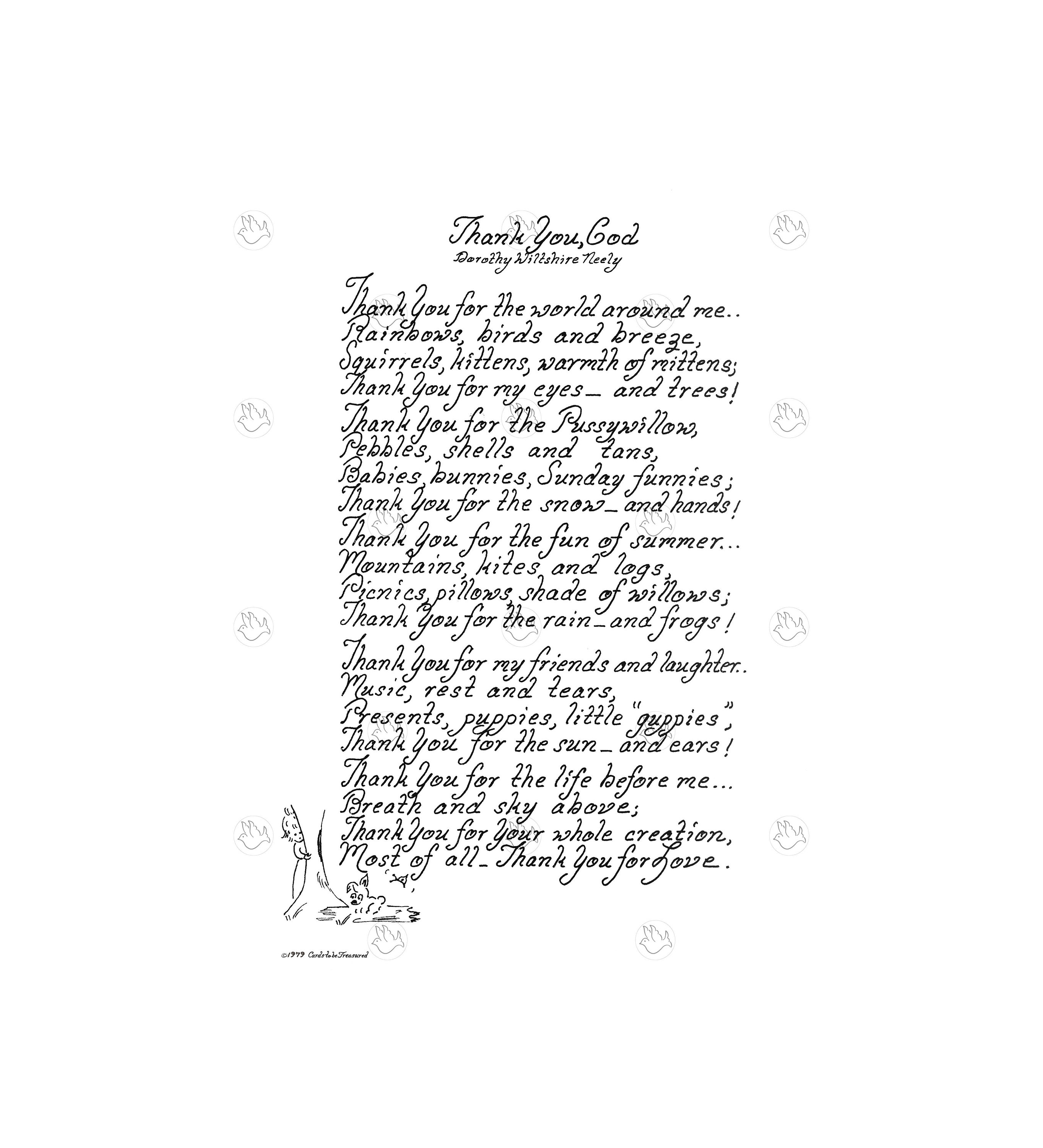 Thank You, God, Poem, Thank You for the Life Before Me, Thanks for Your ...