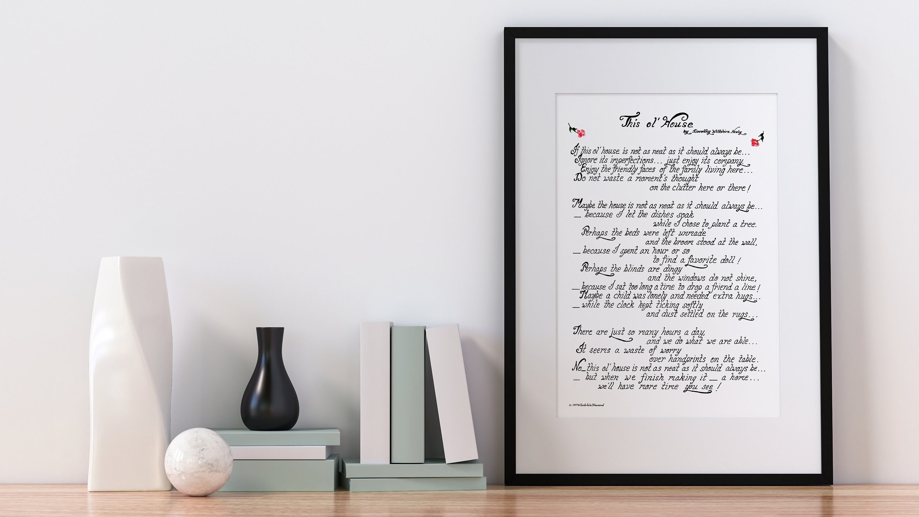Printable This Ol House Poem, Gift, Home, House is Not as Neat, Clutter ...