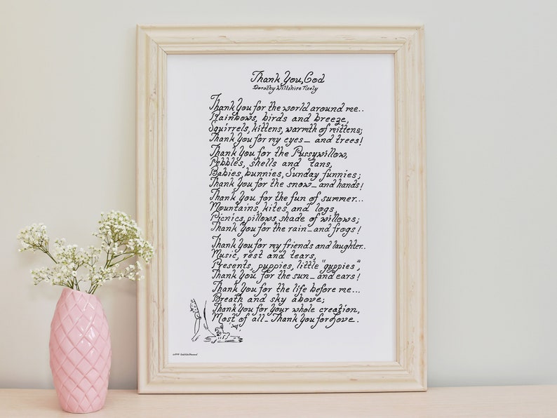 Thank You, God, Poem, Thank You for the Life Before Me, Thanks for Your ...