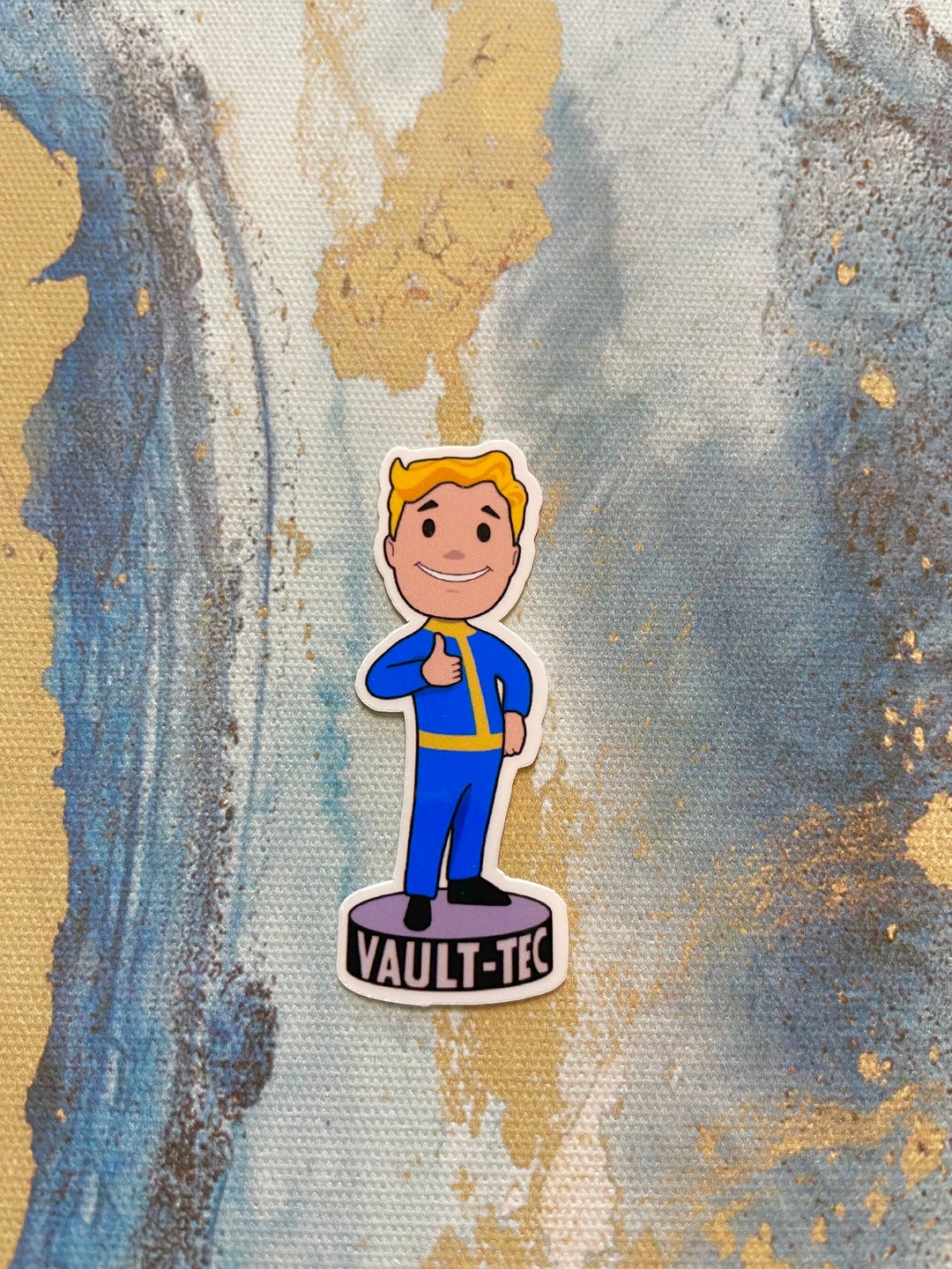 Fallout Vault Boy Sticker I Gloss or Holographic Laminate L Waterproof ...