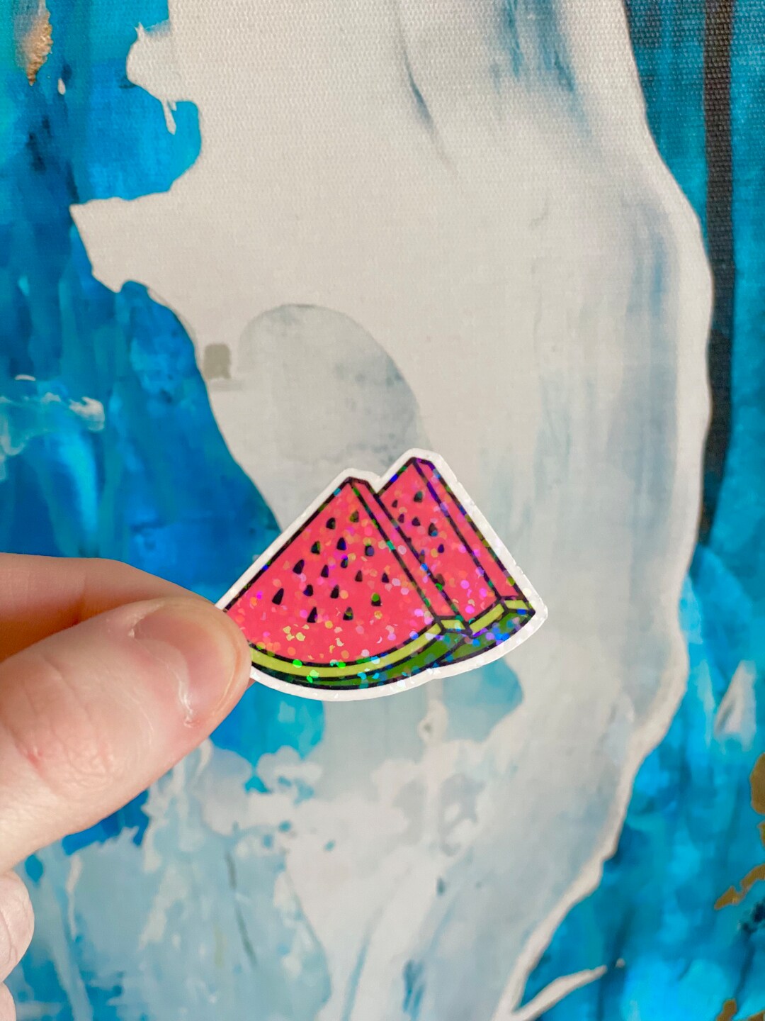 Watermelon Sticker I Gloss or Holographic Laminate L Waterproof I ...