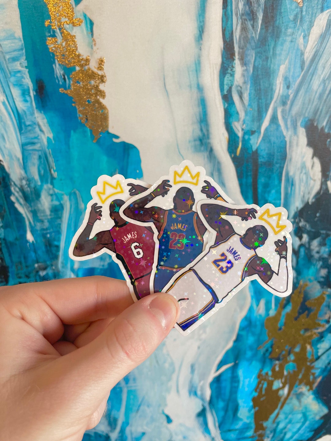 Lebron James Sticker I Gloss or Holographic Laminate L Waterproof I ...