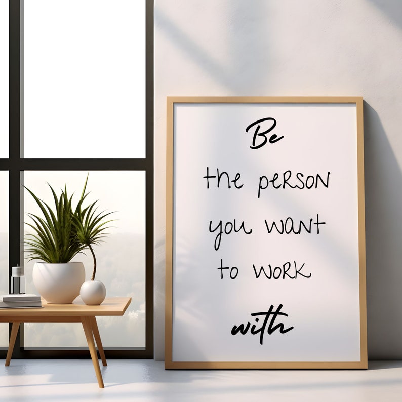 Inspirational Wall Art,office Wall Art,workplace Positivity,trendy ...