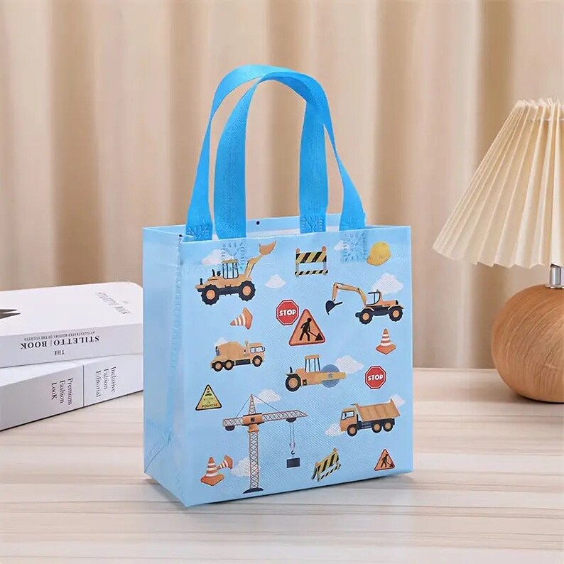 Construction Theme Birthday Party Favors Gift Treat Bags Non Woven ...