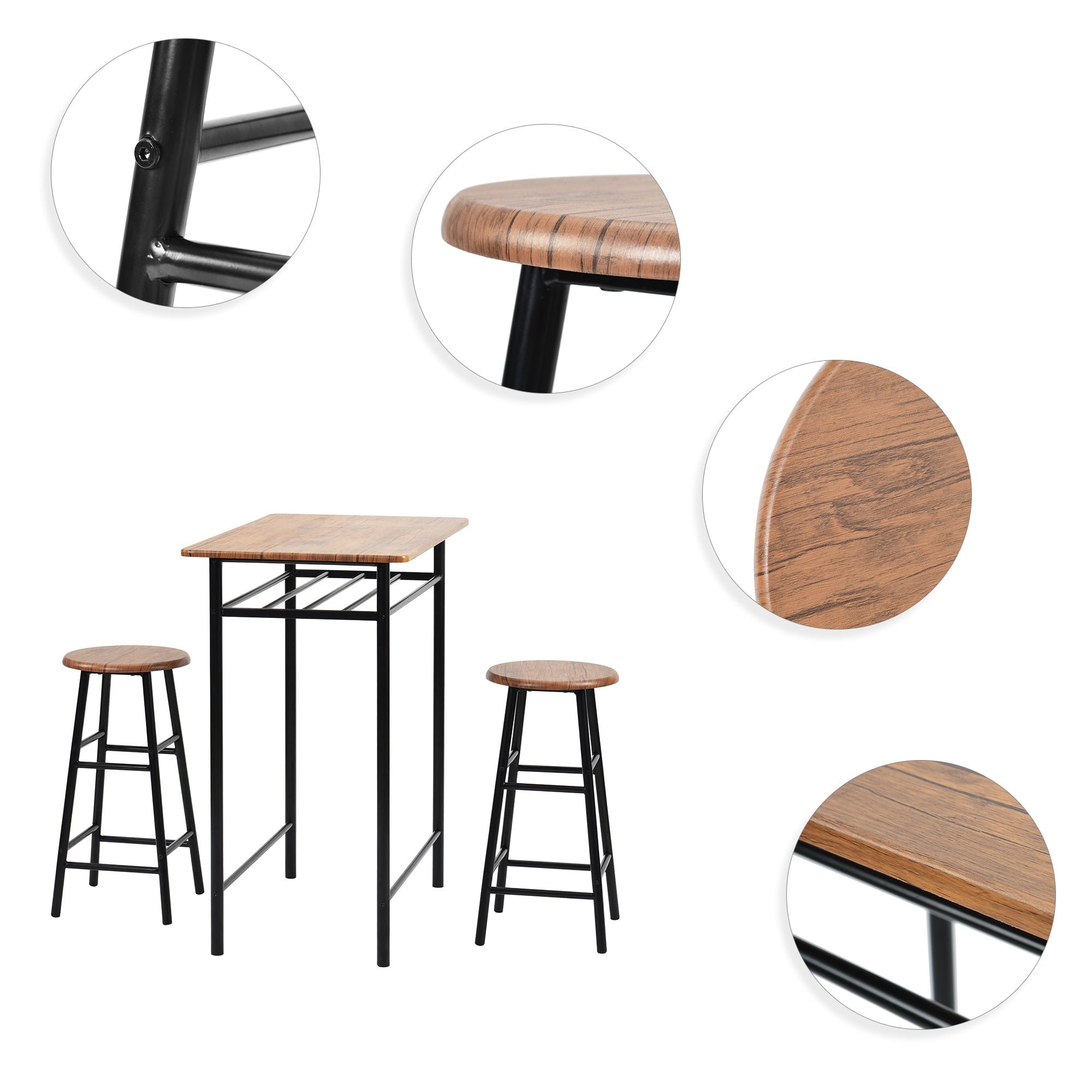 3 Piece Bar Stool Set - Etsy
