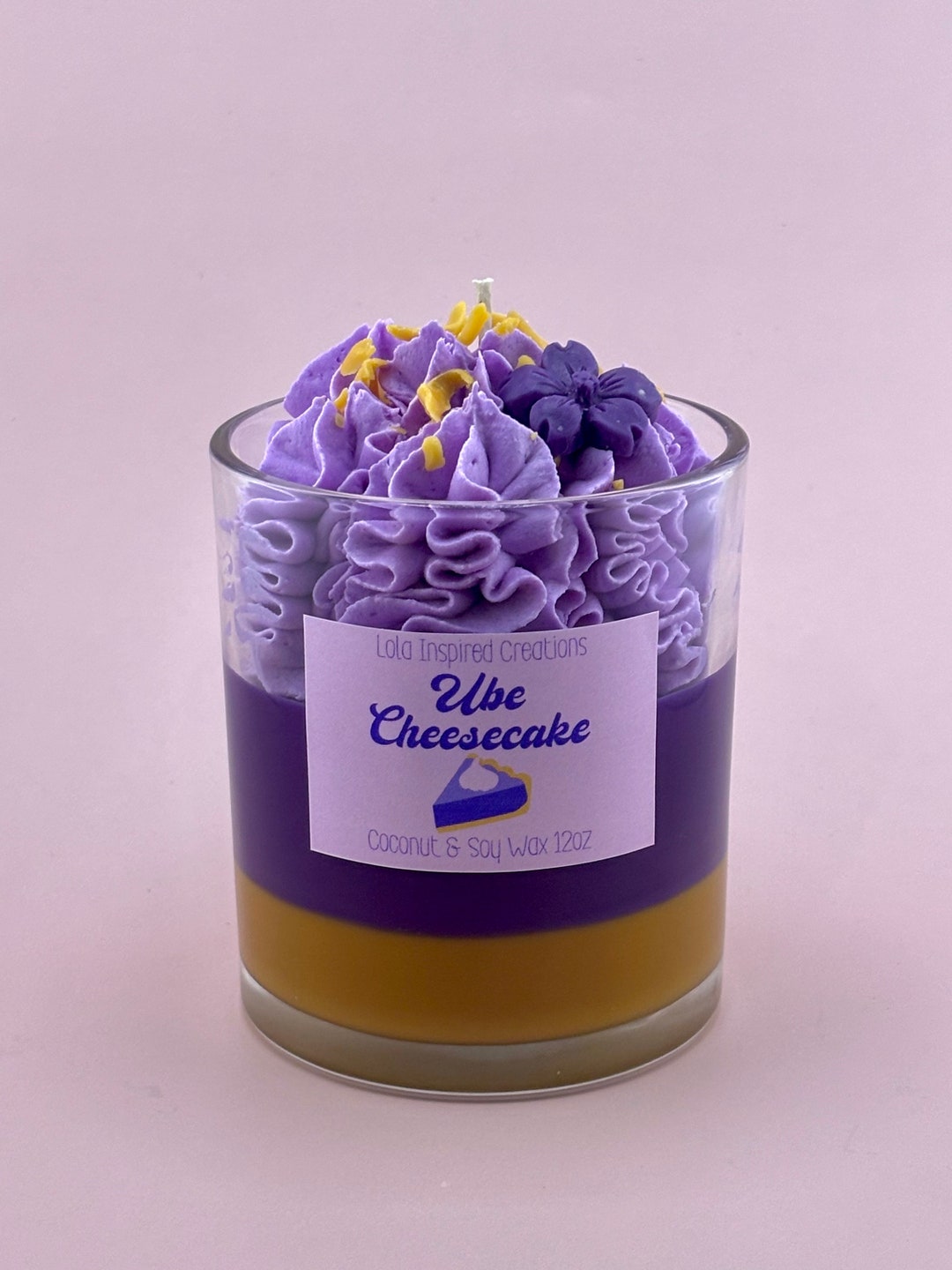 UBE CHEESECAKE CANDLE - Etsy