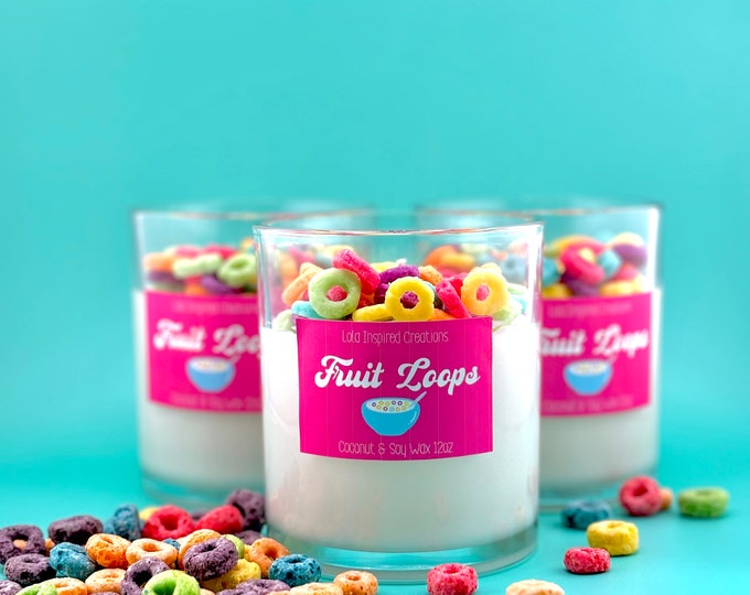 Fruit Loop Candle, Cereal Scented Candle, Cereal Candle - Etsy