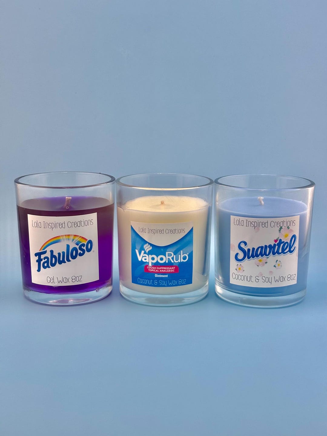 Señora Essentials, 3 Candle Gift Set, Fabuloso, Vaporu, Suavitel - Etsy