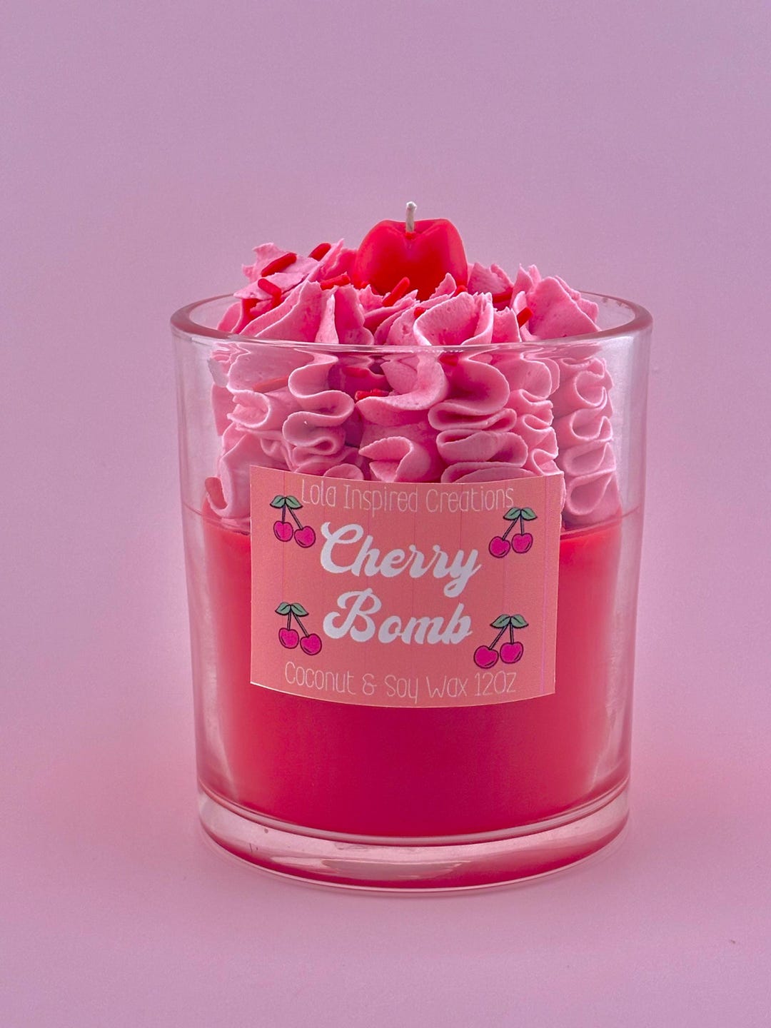 Cherry Bomb Candle, Cherry Scented Candle, Whipped Candle - Etsy